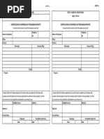 Appendix 46: Reimbursement Receipt Form | PDF | Finance & Money Management