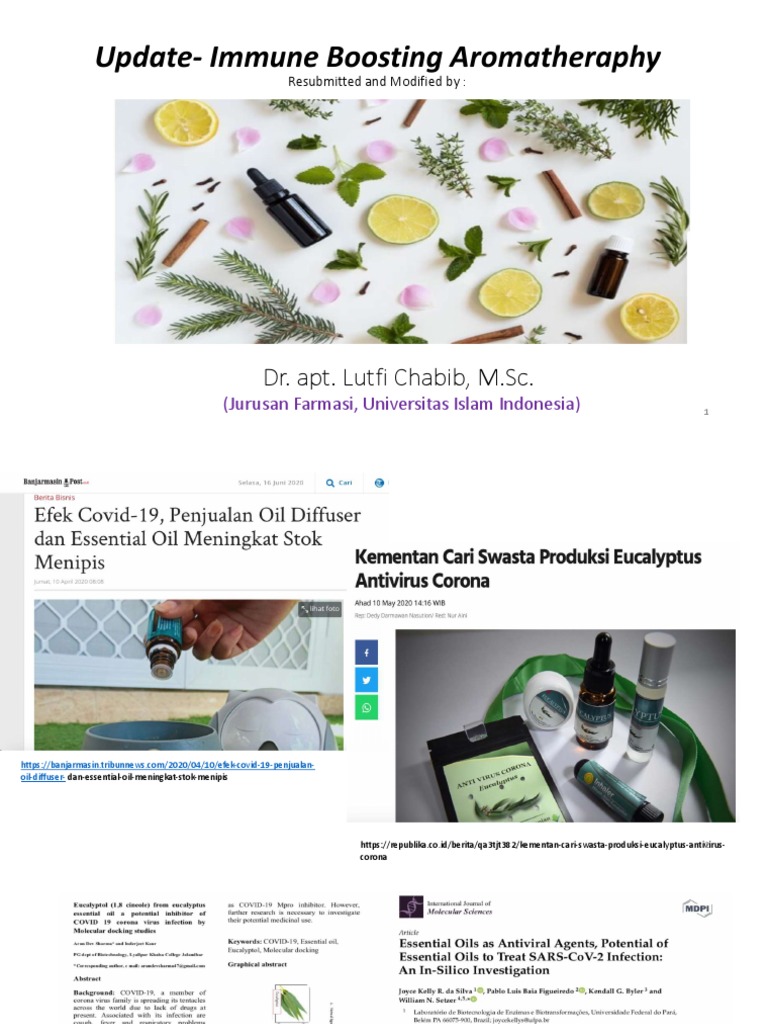 Materi Pak Lutfi Chabib | PDF | Essential Oil | Aromatherapy