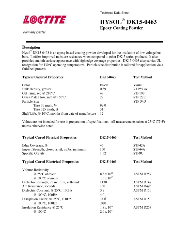 Epoxy Technical Sheet | PDF | Epoxy | Building Engineering