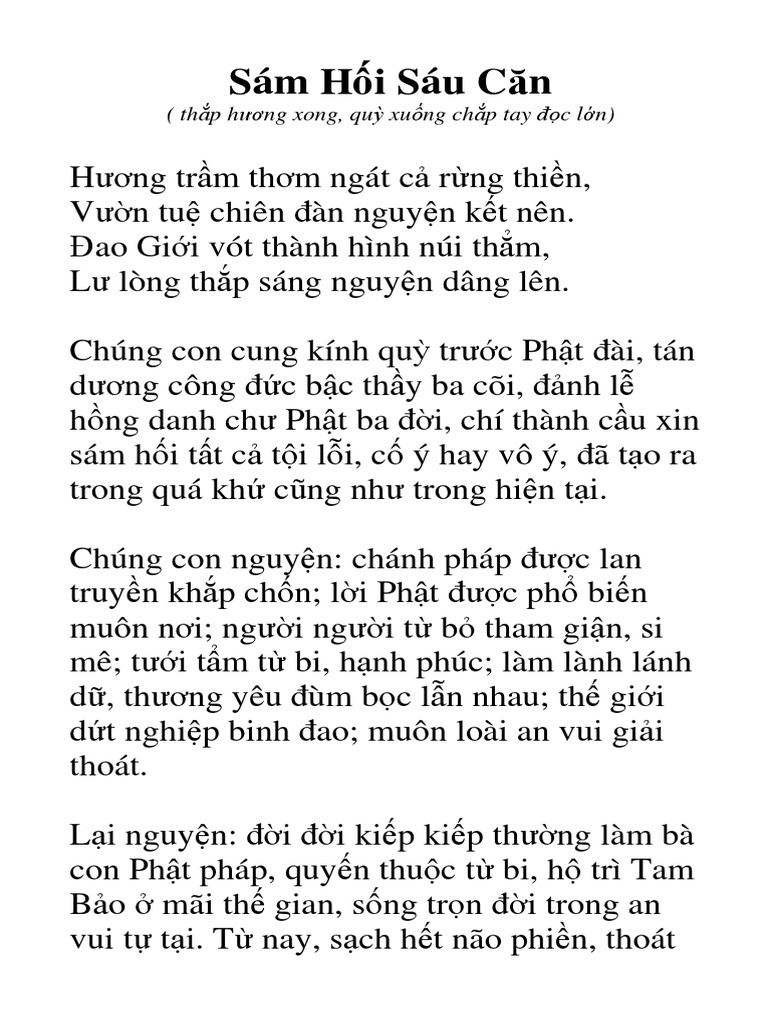 Sam Hoi Sau Cang | PDF