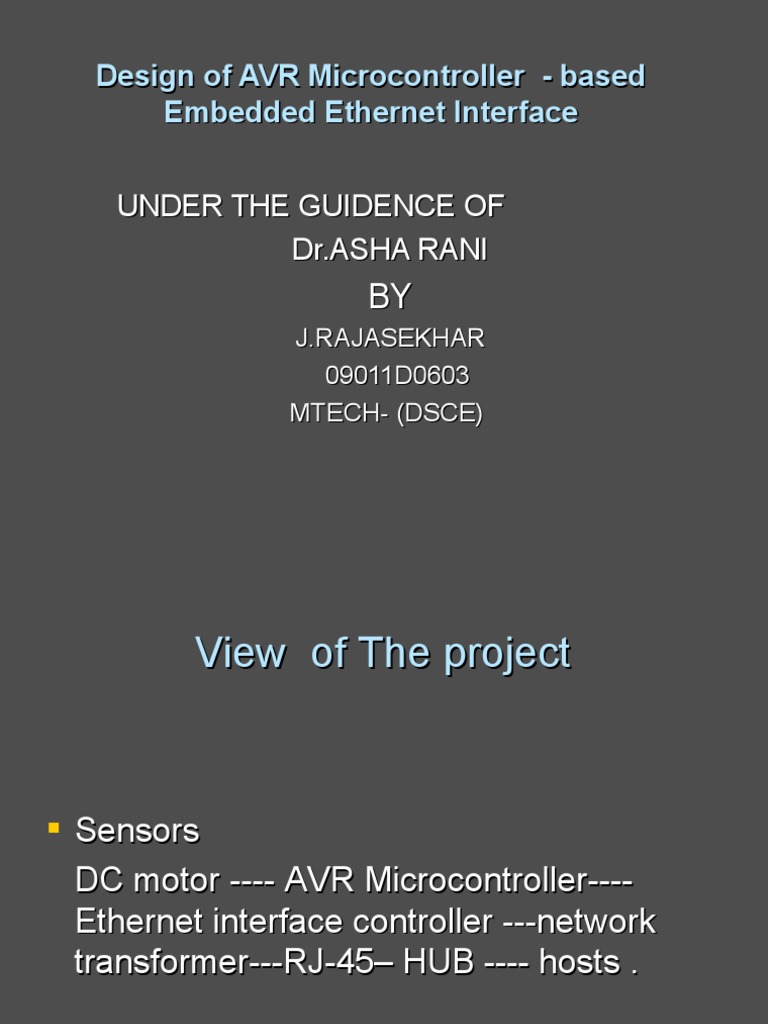 Design Of Avr Based Embedded Ethernet Interface Pdf Business