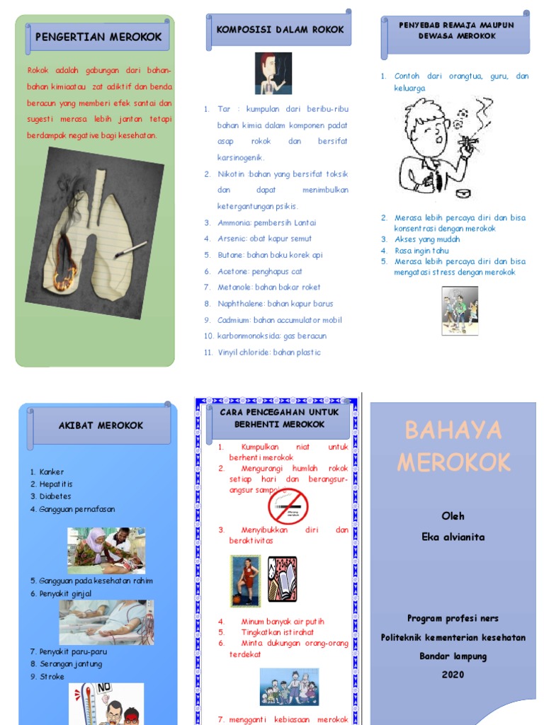 Leaflet Bahaya Merokok Fix | PDF