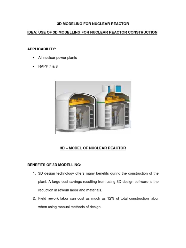 3D Modeling For Reactor | PDF | 3 D Modeling | Design