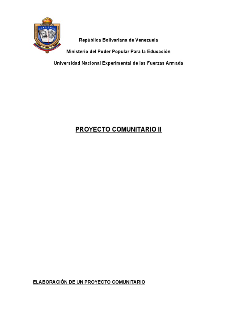 Guía para Elaborar Proyectos Comunitarios | PDF | Presupuesto | Evaluación