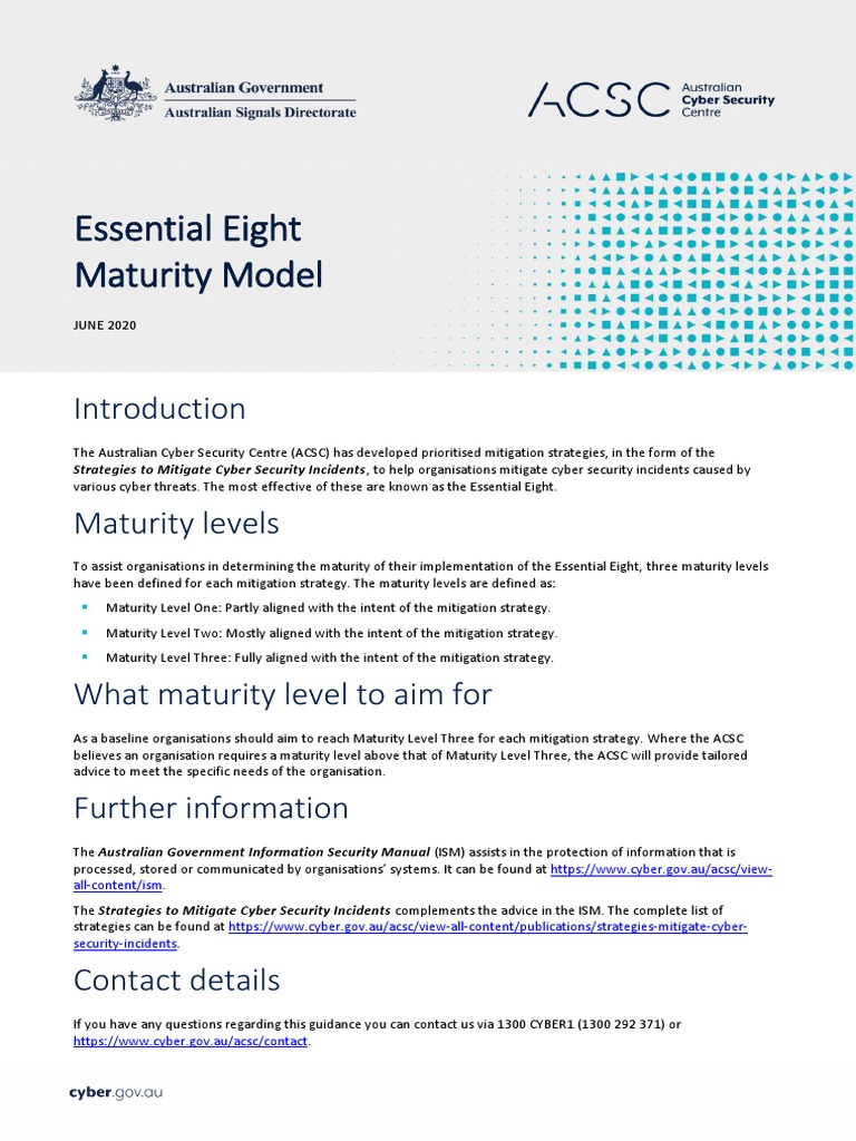 PROTECT - Essential Eight Maturity Model (June 2020) | PDF ...