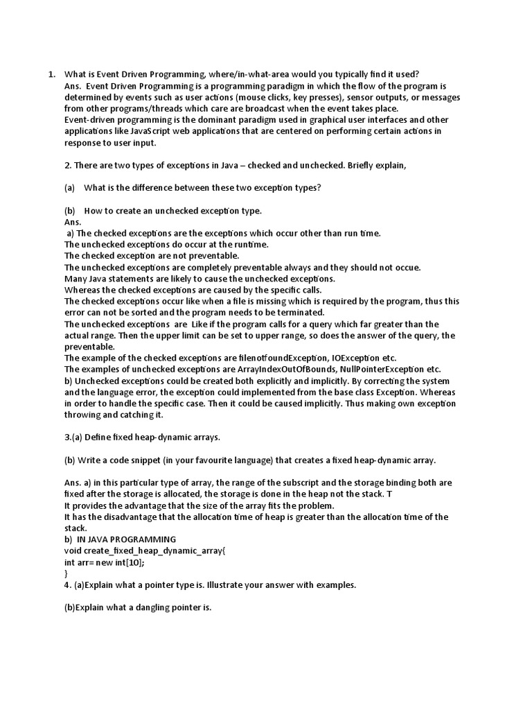 5403 Answers | PDF | Pointer (Computer Programming) | Variable (Computer Science)