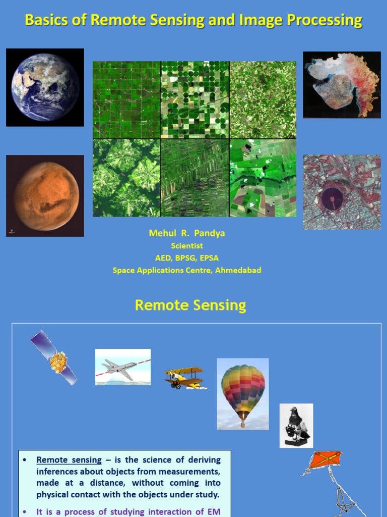 Mapping Land Cover: An Introduction to Supervised Classification of Remotely Sensed Imagery ...