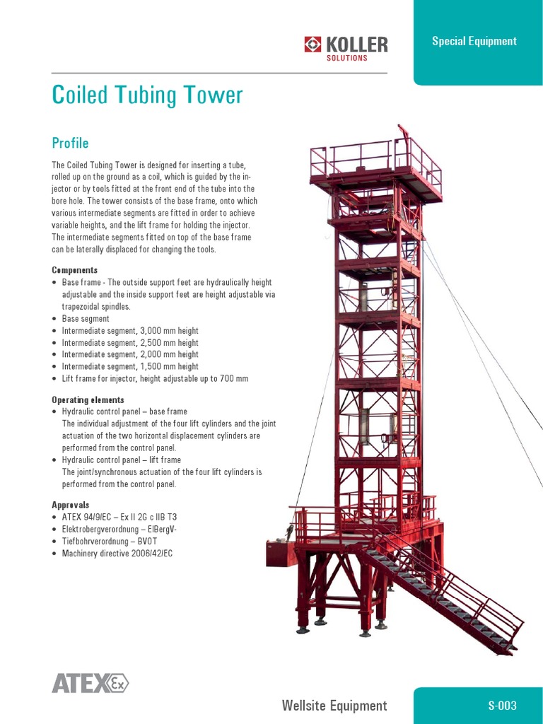 S 003 Coiled Tubing Tower | PDF | Piston | Elevator
