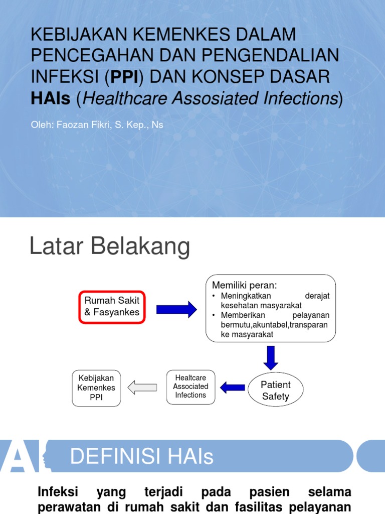 Kebijakan Kemenkes Dalam PPI Dan Konsep HAIs | PDF