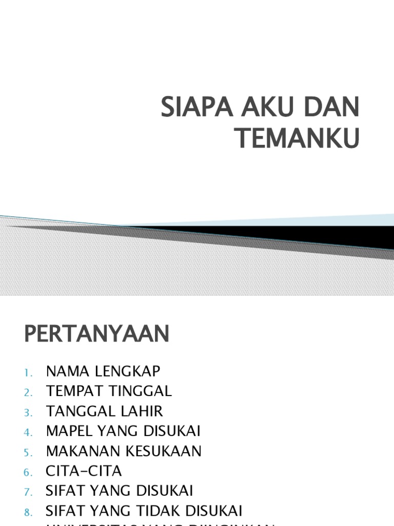 Siapa Temanku | PDF