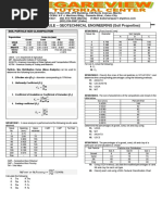 Geotech Quick Reference Cheat Sheet | PDF | Earth Sciences | Soil