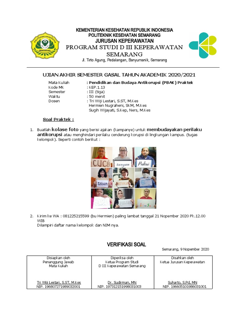Soal UAS Praktek PBAK D3KpwtSmg 2021 | PDF
