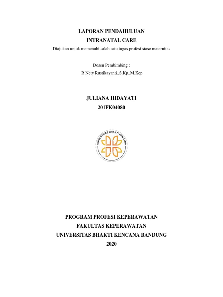 LP Intranatal Juliana Maternitas | PDF