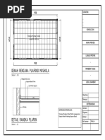 Denah Dan Detail Penulangan Plat Lantai SKALA 1: 100: Judul Proyek | PDF