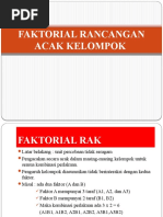 Rancangan Faktorial RAL RAK | PDF | Sains & Matematika