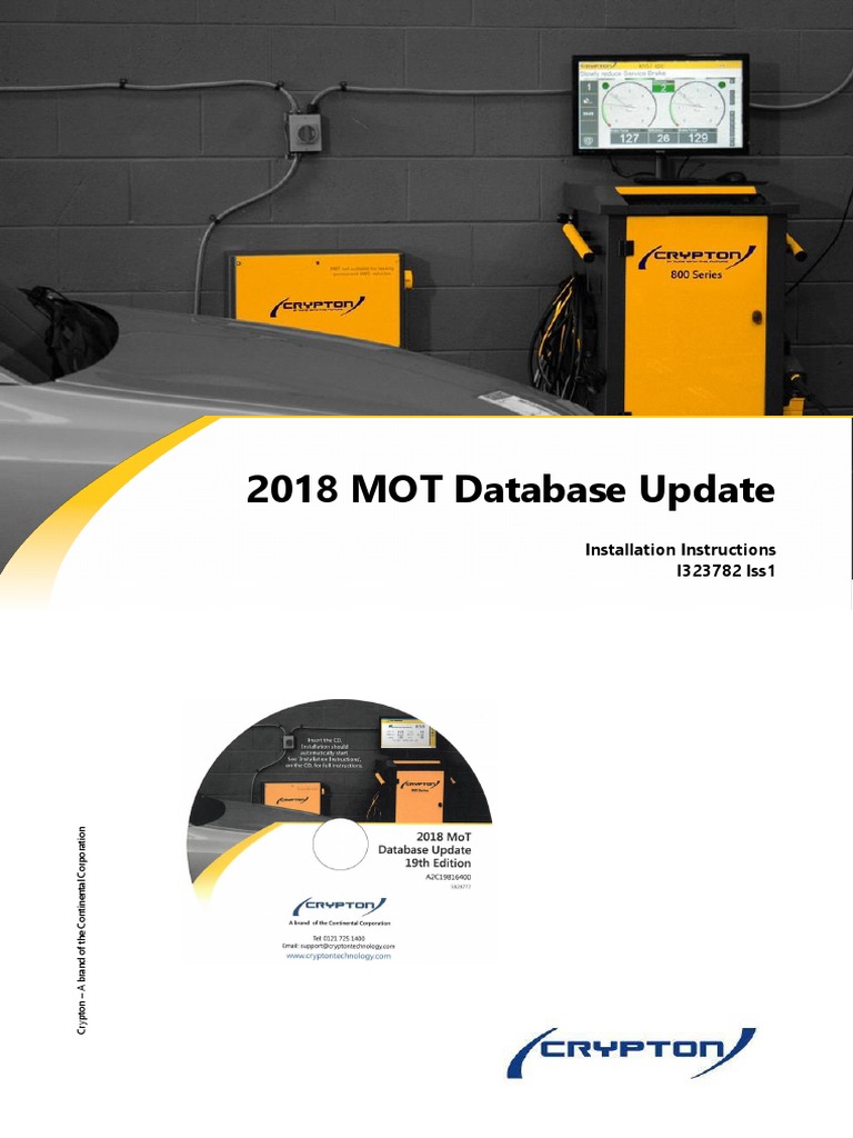 2018 MOT Database Update: Installation Instructions I323782 | PDF ...