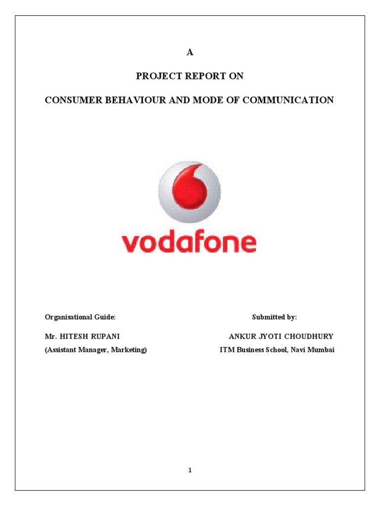 Vodafone Report FINAL ANKUR | PDF | Modulation | Telecommunication