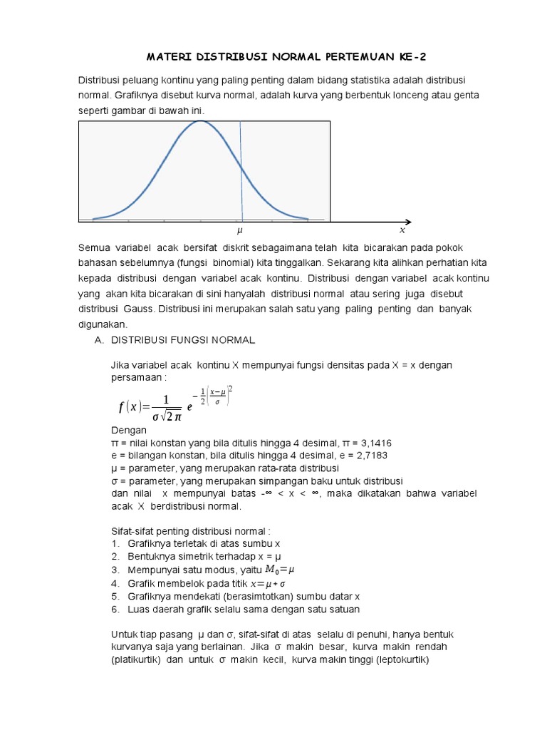 Materi Distribusi Normal 02 | PDF