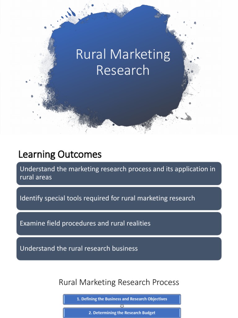Rural Marketing Research Process Guide | PDF | Sampling (Statistics ...