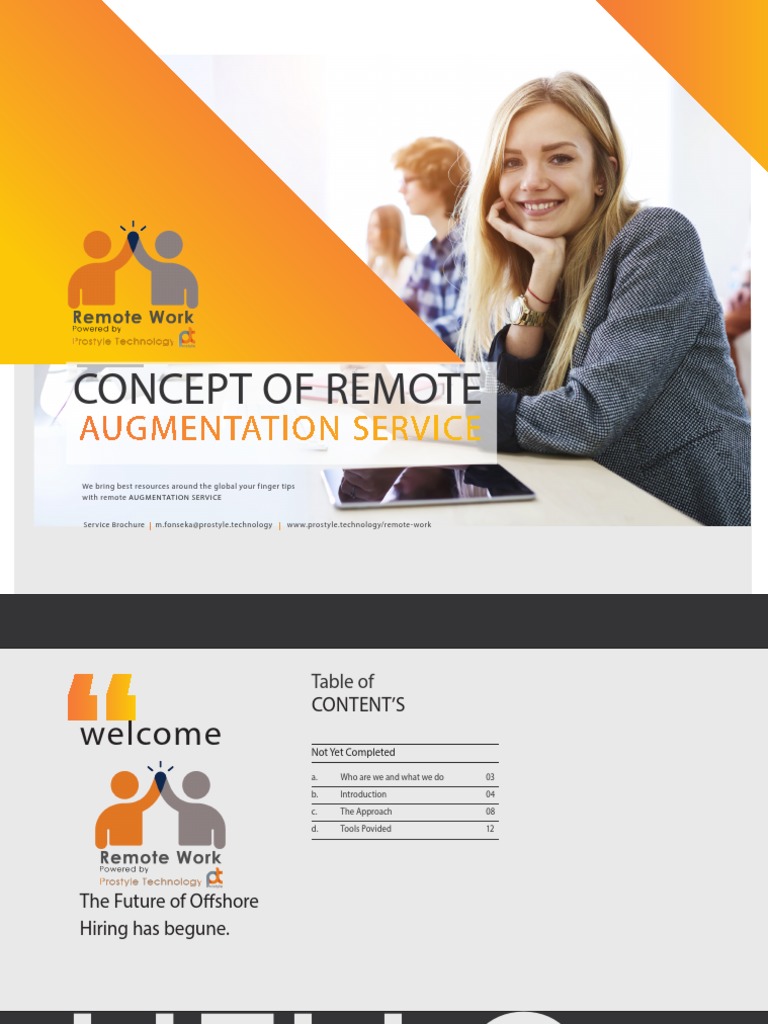 Remote Work by Prostyle Technology | PDF | Outsourcing | Business
