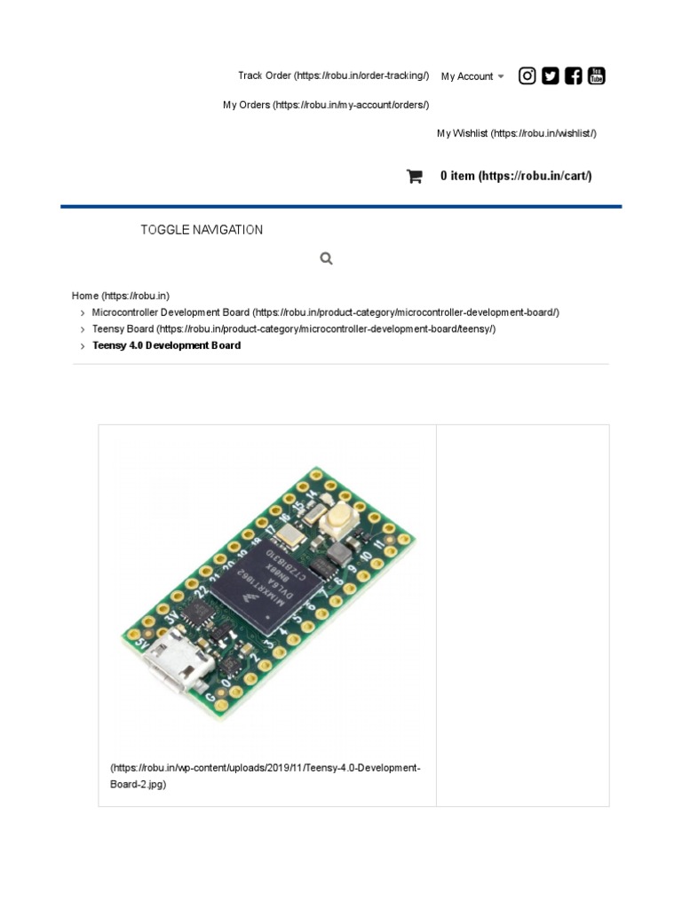 Teensy 4 | PDF | Microcontroller | Arduino