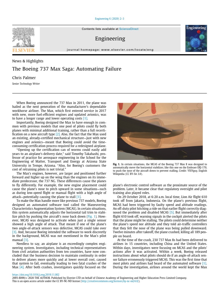 Boeing 737 Max: MCAS Automation Issues | PDF | Aeronautics | Aircraft