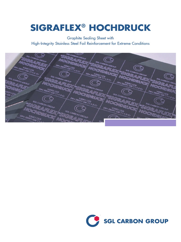 Sigraflex HochDruck Gasket Sealing DataSheet | PDF | Materials ...