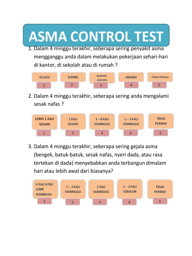 Asma Kontrol Test | PDF