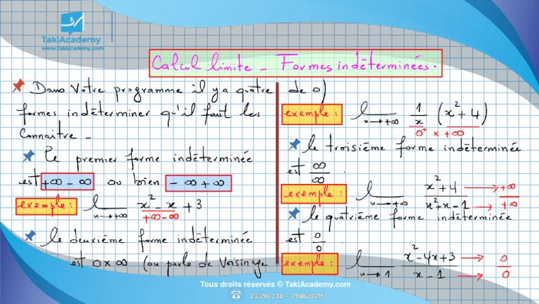 2 Calcul Limite Formes Indeterminees | PDF