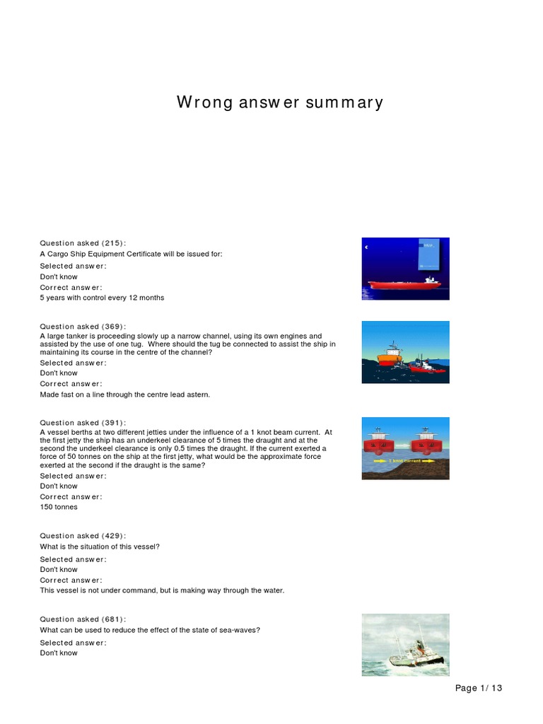 Ces Wrong Answer Summary 6dc344dc 6710 4b23 Ac0f 2b61c6d0766 | PDF | Oil Tanker | Ships