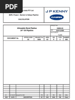 Pipeline Lowering Calculation | PDF | Bending | Pipe (Fluid Conveyance)