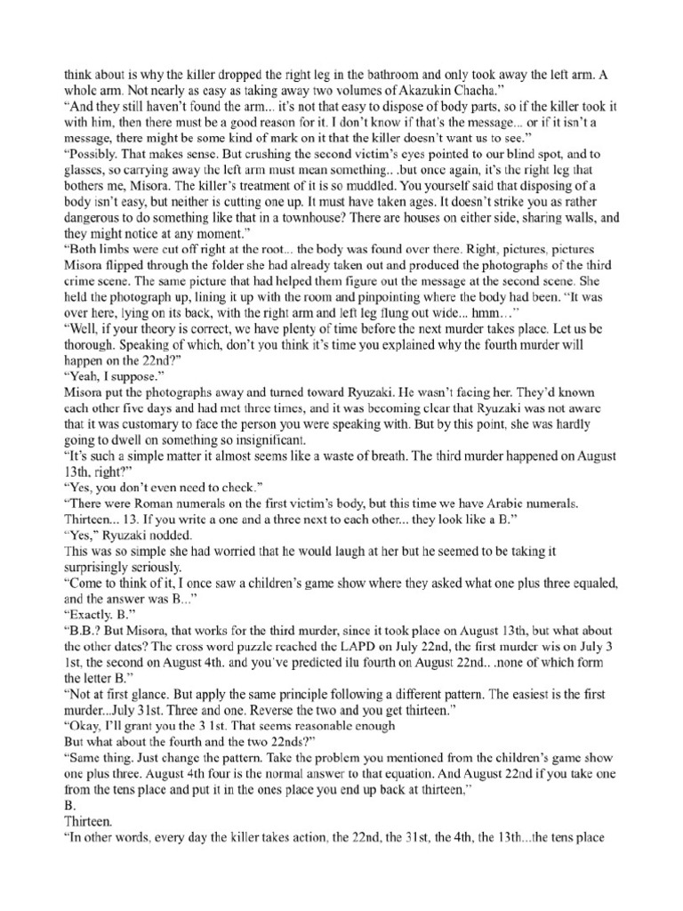 (Anon.) Death Note Another Note The Los Angeles BB Murder Cases - 42 ...