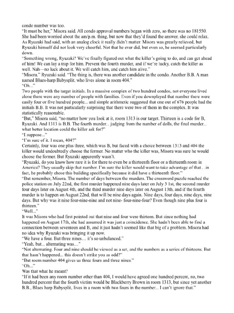 (Anon.) Death Note Another Note The Los Angeles BB Murder Cases - 52 ...