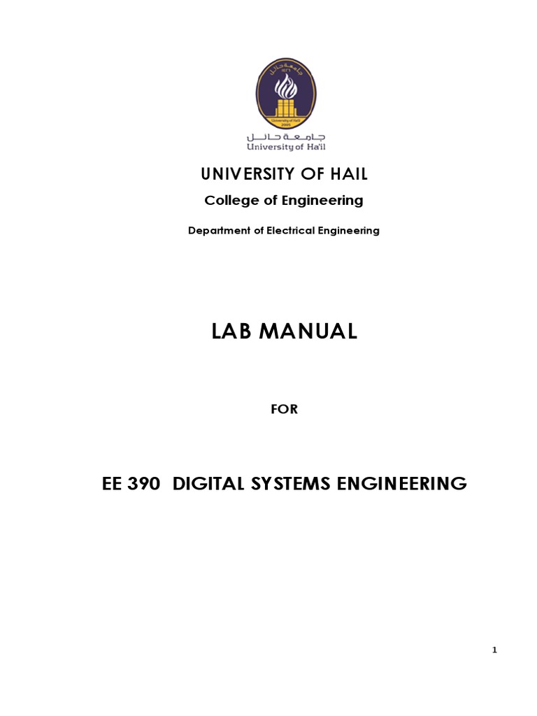 8-Lab Manuals EE390 | PDF | Assembly Language | Computer Program