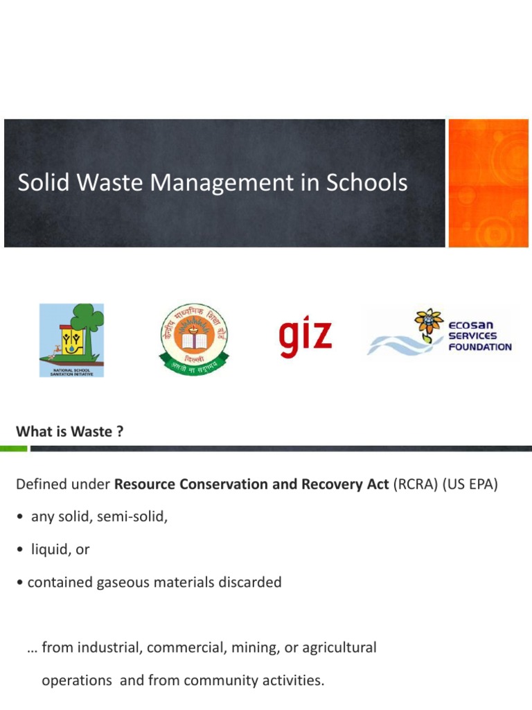 School Solid Waste Management Strategies | PDF | Compost | Waste Management