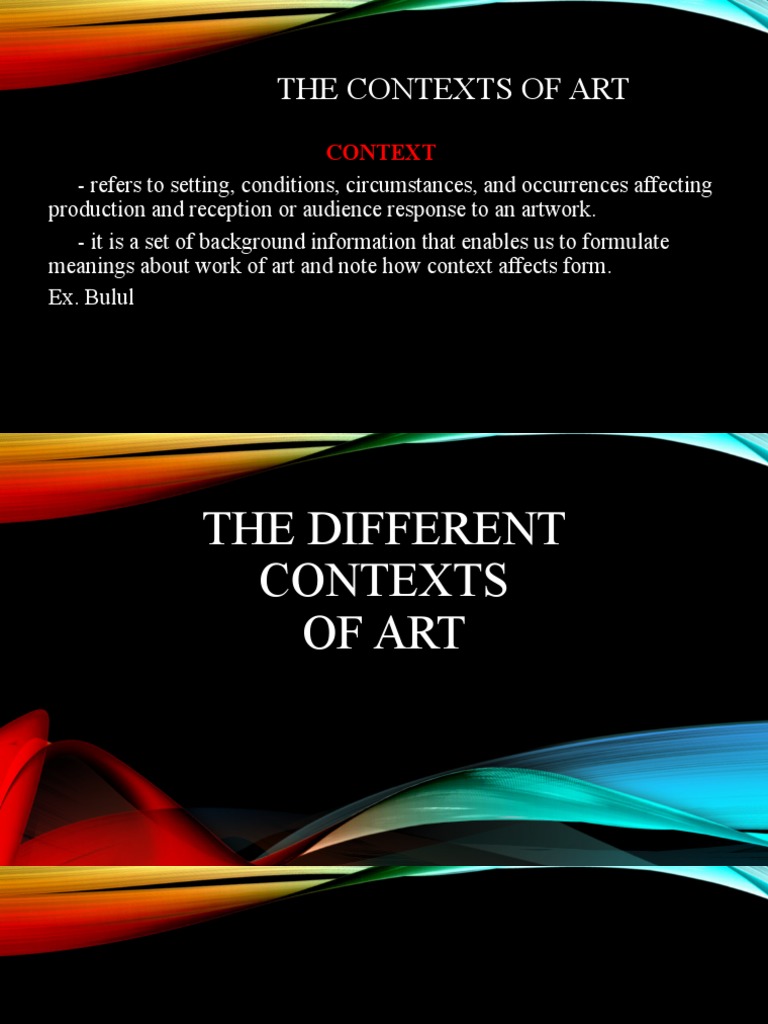 The Contexts of Art | PDF