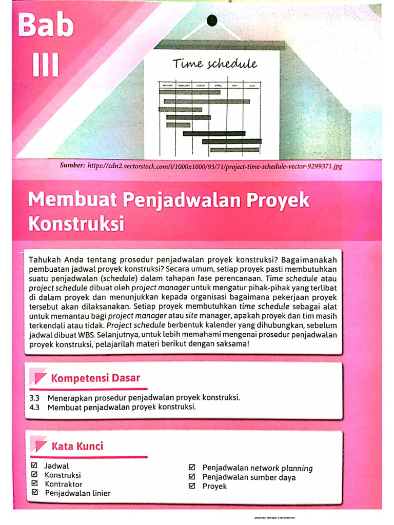 Membuat Penjadwalan Proyek Konstruksi | PDF