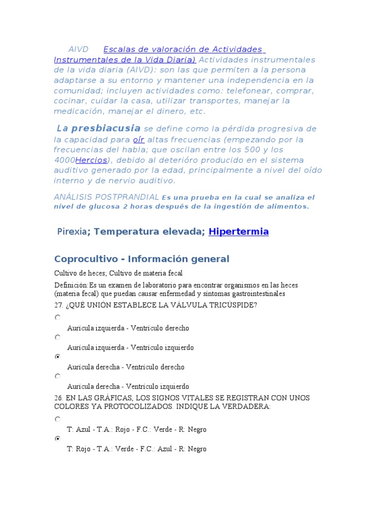 AIVD Escalas de Valoración de Actividades Instrumentales de La Vida ...