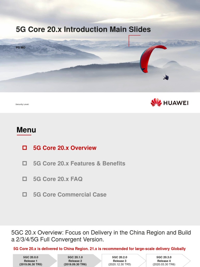 Huawei 5G Core 20.x Introduction Main Slides | PDF | Cloud Computing ...