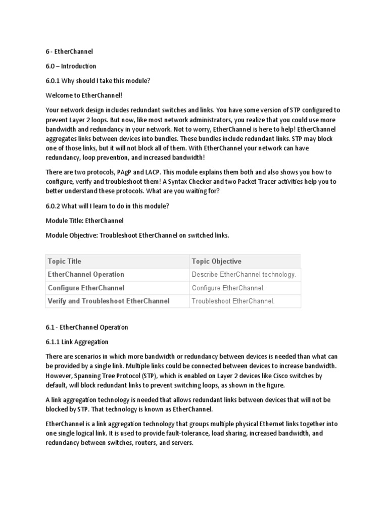 Ccna Srwe CH 6 | PDF | Network Switch | Ethernet