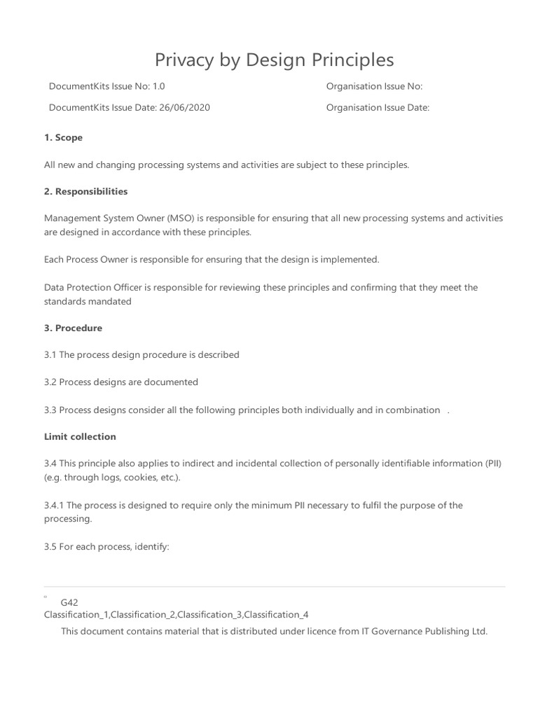 Privacy by Design Principles | PDF | Information Governance | Data