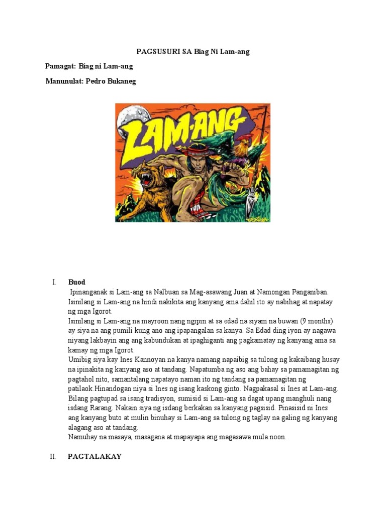 Pagsusuri Biag Ni Lam-Ang | PDF