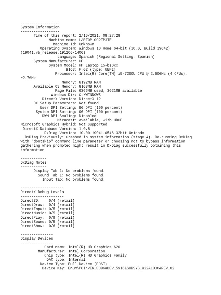 DX Log | PDF | Codec | Device Driver