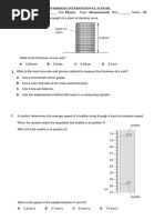 Density (Multiple Choice) QP | PDF | Density | Volume