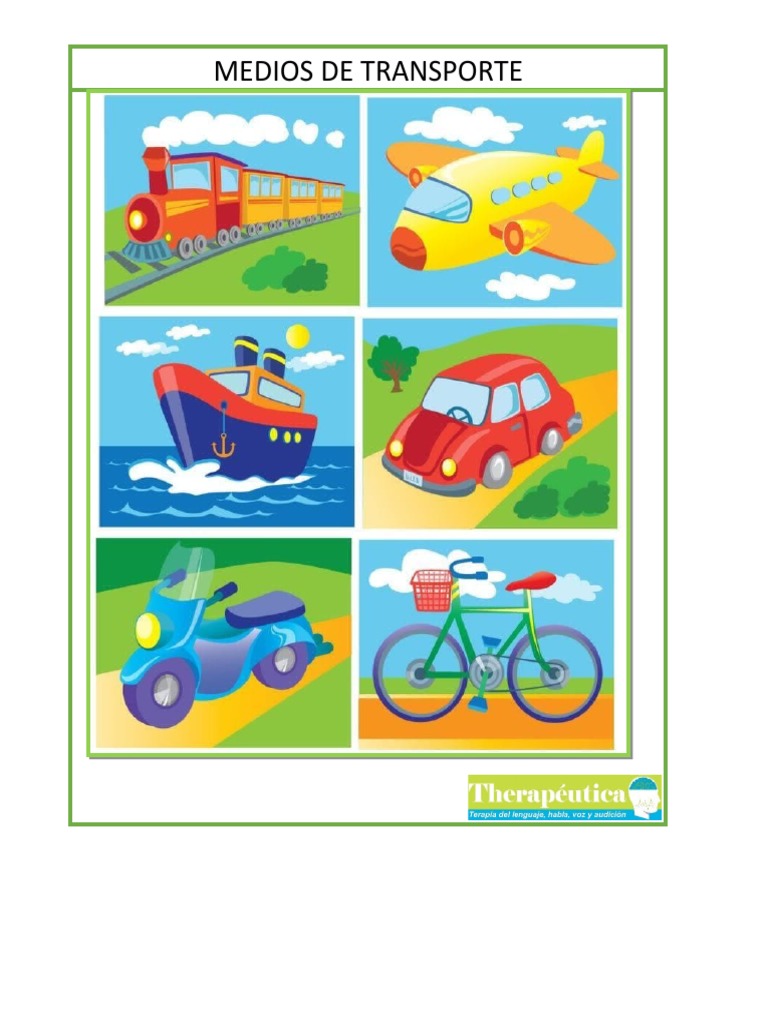 Vocabulario Medios de Transporte | PDF
