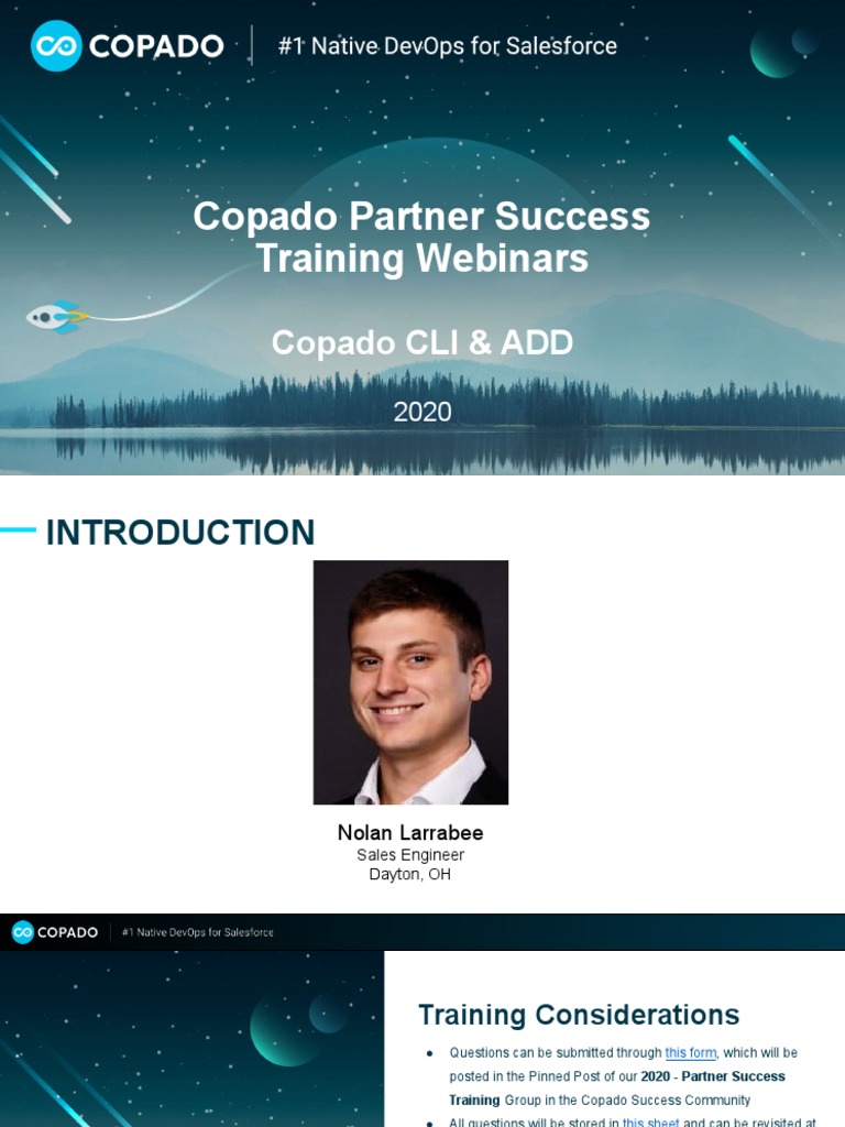 Copado Training Part 6 - Copado CLI and ADD | PDF | Comma Separated Values | Command Line Interface