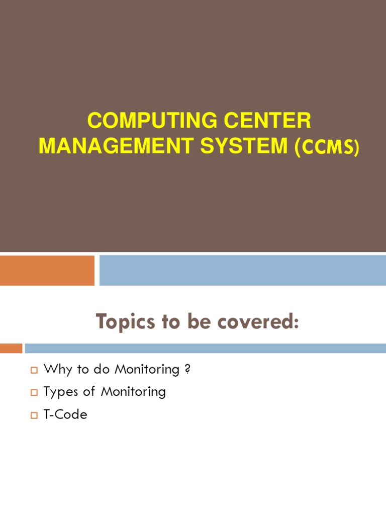 Computing Center Management System (CCMS) | PDF | Databases | Operating System