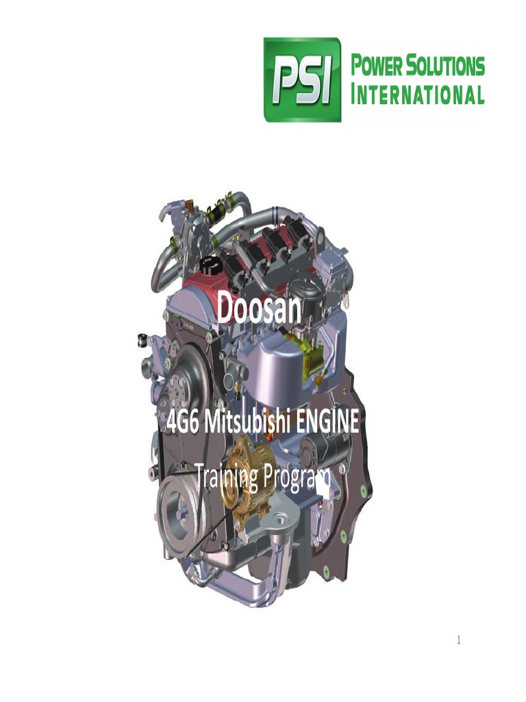 4.1 Doosan Mitsubishi 2.4L Training | PDF | Throttle | Carburetor