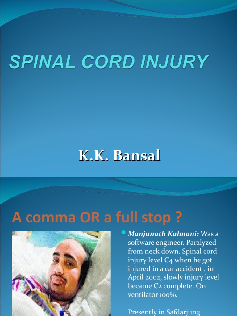 Spinal Cord Injury | PDF | Epidemiology | Spinal Cord Injury