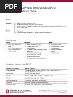 Two-Level Wells Score for DVT Assessment | PDF